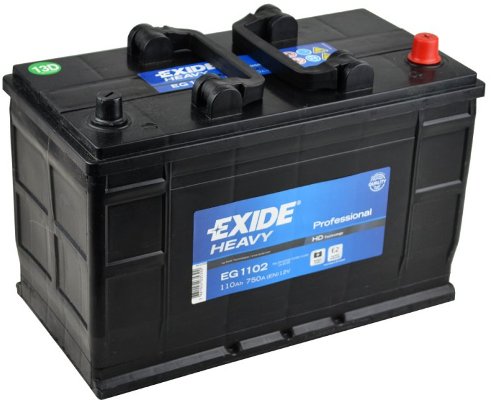 autobaterie EXIDE HD 12V / 110Ah / 750A EN